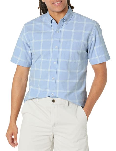 Amazon Essentials 100 Cotton Mens Regular Fit Short Sleeve Pocket