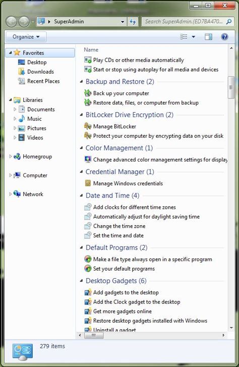 Ku Pamięci Windows 7 Superadmin Panel Godmode Notepad Of Karol Stilger
