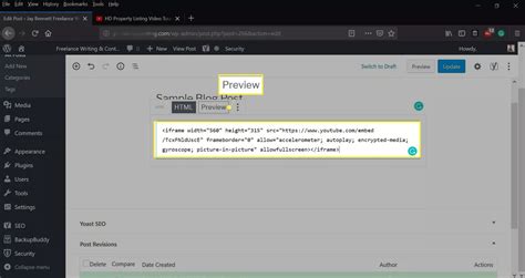 How To Embed A YouTube Video Into Your WordPress Blog