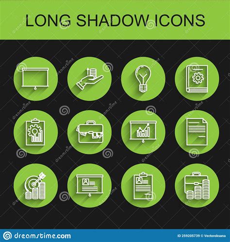 Set Line Target With Coin Symbol Board Resume Chalkboard Clipboard