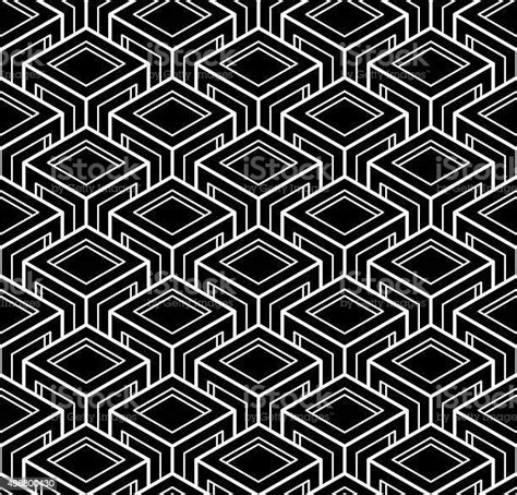 Illusive 지속적인 흑백 패턴 장식 추상적임 배경이미지 2015년에 대한 스톡 벡터 아트 및 기타 이미지 2015년 3차원 형태 검은색 Istock