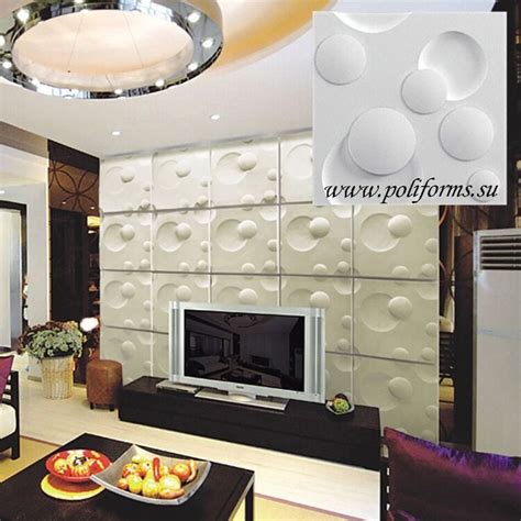 Гипсовая 3d панель Planets 500х500