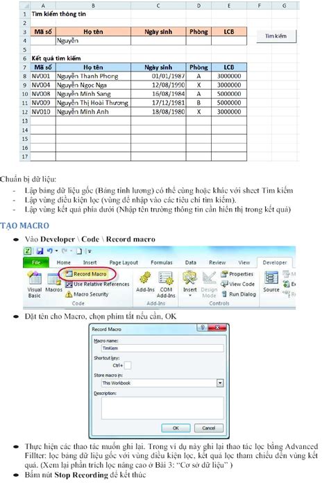 Hướng dẫn cơ bản về làm việc với Macro VBA Excel DienDan Edu Vn
