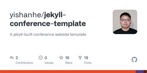 Github Yishanhe Jekyll Conference Template A Jekyll Built Conference