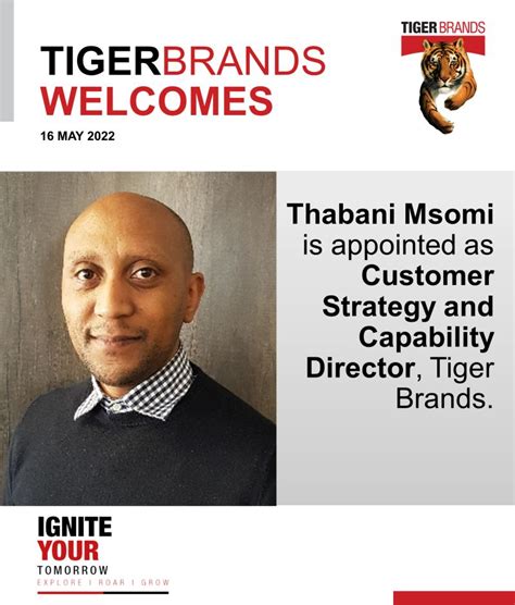 Tiger Brands On Linkedin Tiger Brands Is Pleased To Announce The