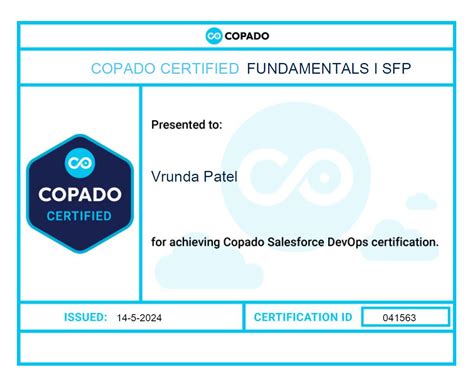 Vrunda Patel On Linkedin Copado Salesforce Certification Devops Continuousdelivery Learning…