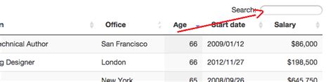 Jquery Datatable Quick Search Not Working On Server Side Stack Overflow