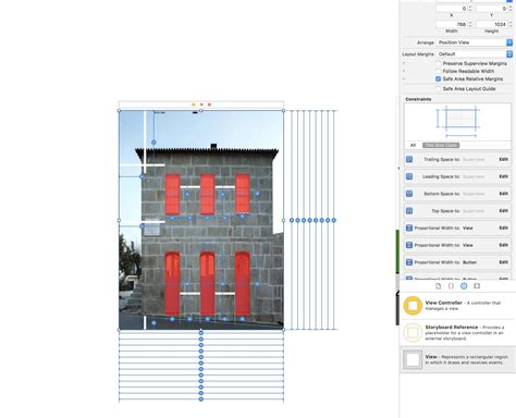 Ios Resizing Buttons And Position On A Static Background Image