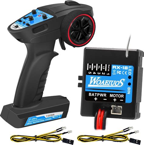Woaeiuos 2 In 1 Esc And Receiver With 3ch 24g Rc Transmitter