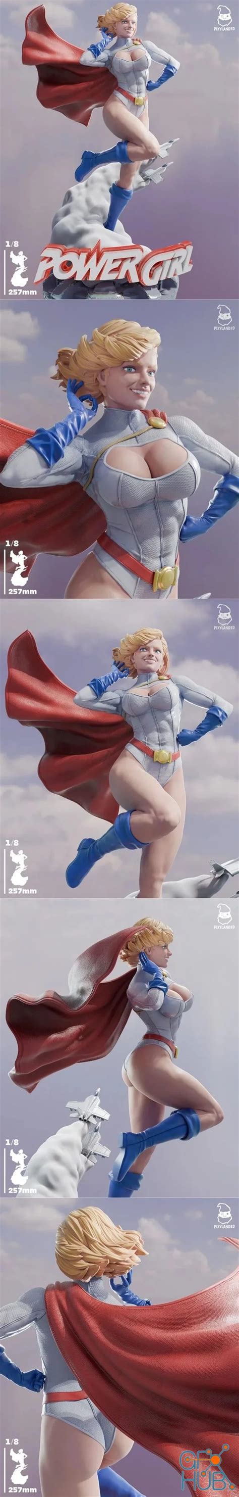 3d Print Model Pixyland3d Power Girl 131489