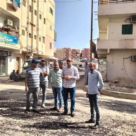 رئيس مدينة الغردقة يتابع أعمال التطوير بشوارع المدينة صور بوابة الأهرام