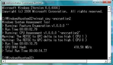 Benchmark Command On Windows7