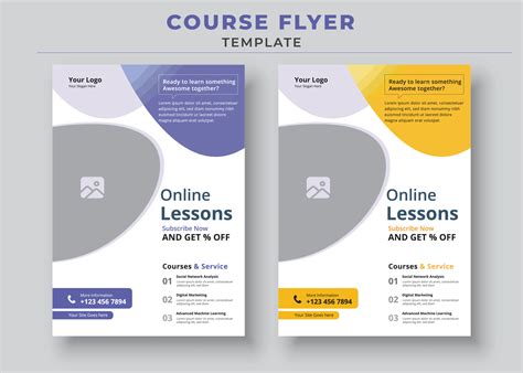 Course Flyer Template Online Class Flyers Education Flyer Online Course Flyers And Poster