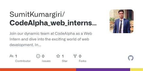 github sumitkumargiri codealpha web internship project join our