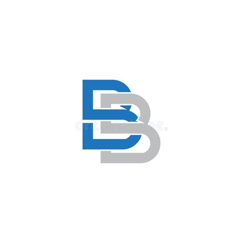 Bb Letter Vector Illustration For Icon Symbol Or Logo Stock