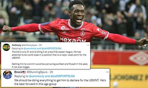 Usa Fans Clamor For Folarin Balogun To Pledge His Allegiance After