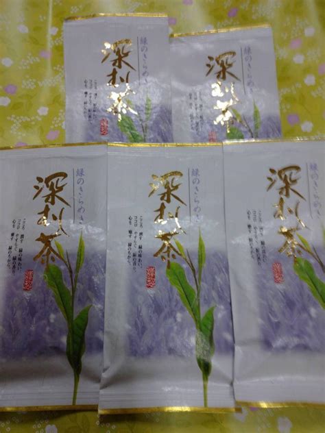 入札会 落札茶 100g5袋 日本茶緑茶 深蒸し茶 静岡茶 By メルカリ