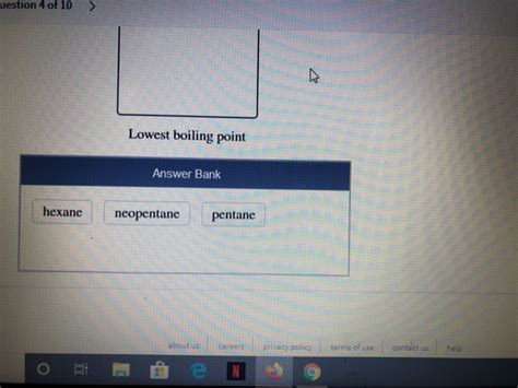 Solved On 4 Of 10 Arrange The Compounds By Boiling Point
