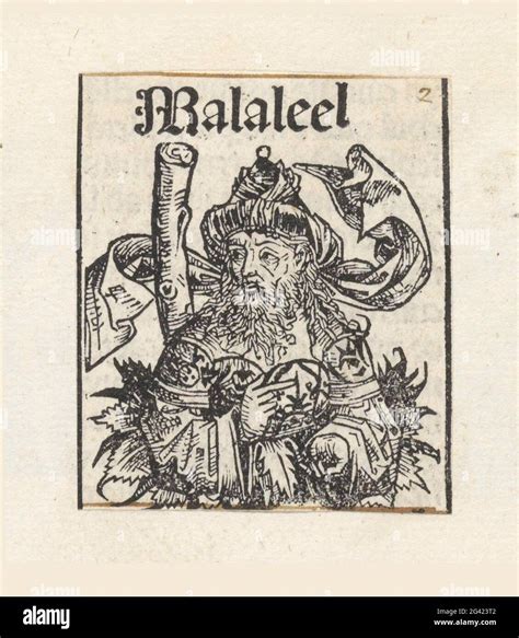 Malalal Malalaloel Liber Chronicarum A Flower Celk With A Man He