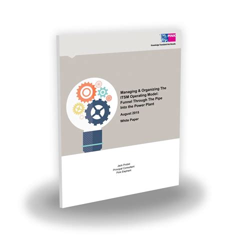 Free Pink Paper Managing And Organizing The Itsm Operating Model