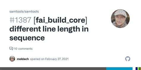 Faibuildcore Different Line Length In Sequence · Issue 1387