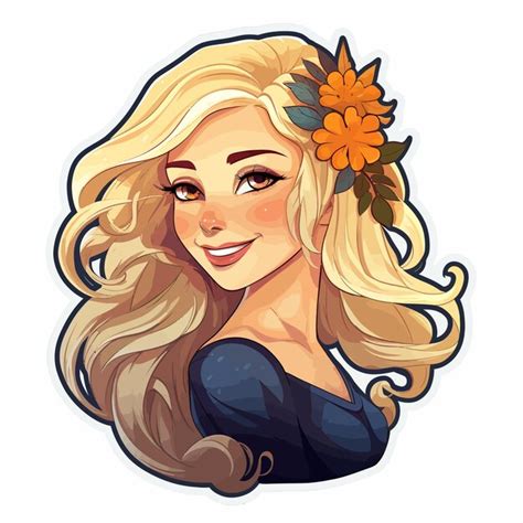 Uma Mulher Loira Atraente E Sorridente Cabelos Longos E Lisos