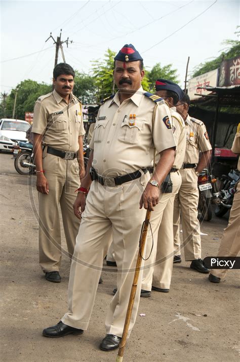 Image Of Indian Police Constable Or Police Man Eg108613 Picxy