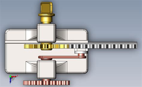 齿轮齿条传动装置 SOLIDWORKS 2017 模型图纸下载 懒石网
