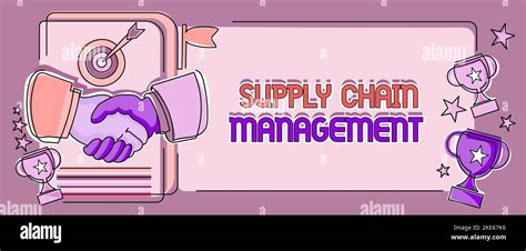 Hand Writing Sign Supply Chain Management Business Showcase Aspects Of Modern Smart Company