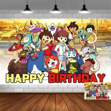 Yokai Watch Backdrop Banner Party Supplies Poster Movie Theme