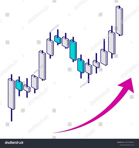 Illustration Of A Rising Chart Isometric Royalty Free Stock Vector