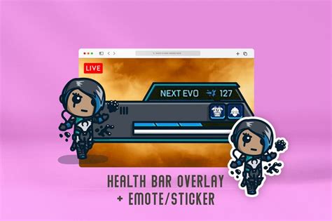 Apex Legends Health Bar Overlay Catalyst Emote For Twitch Etsy