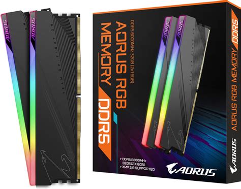 Gigabyte Aorus Rgb 32gb 2 X 16gb Ddr5 6000 C40 Memory Pcpartsuk