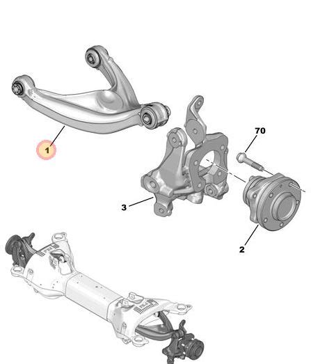 Citroen Ds7 2017 2022 Rear Trailing Arms Genuine Citroen Parts