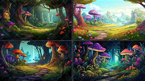 Background Cartoon Garden 1