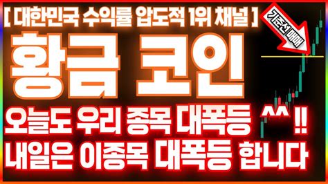 업비트 빗썸 알트 코인추천 급등코인 오늘도 우리 종목 대폭등 내일은 이 종목 대폭등 합니다 알트코인 빗썸 업비트 알트거래소 Youtube