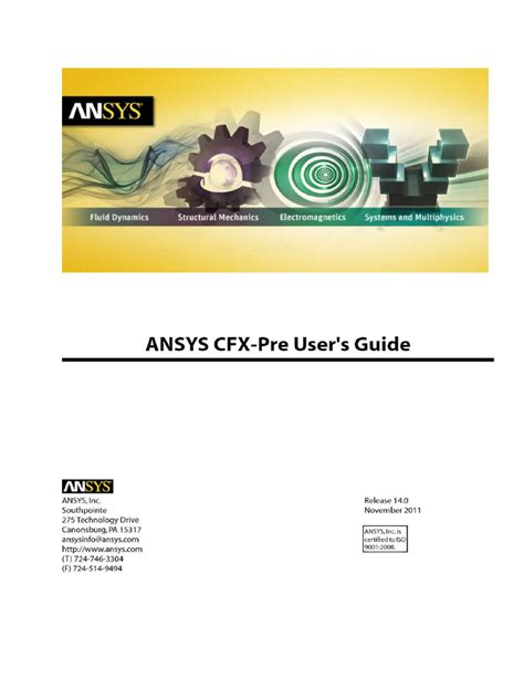 Ansys Cfx Pre Users Guide Pdf