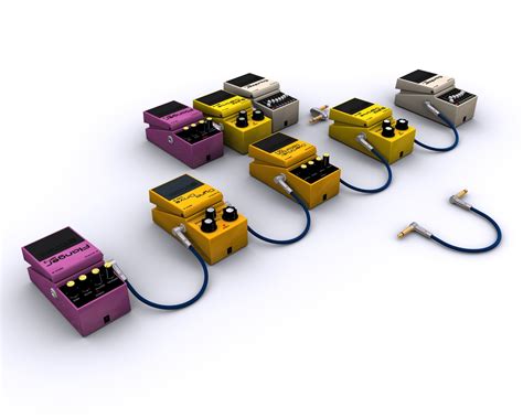 Stompbox Pedal Board 3d Model Turbosquid 2228713