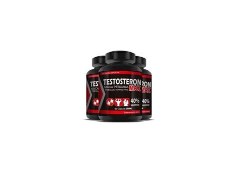 Testosteron Max 60 Cápsulas 500mg Força Nos Treinos 3 Potes em