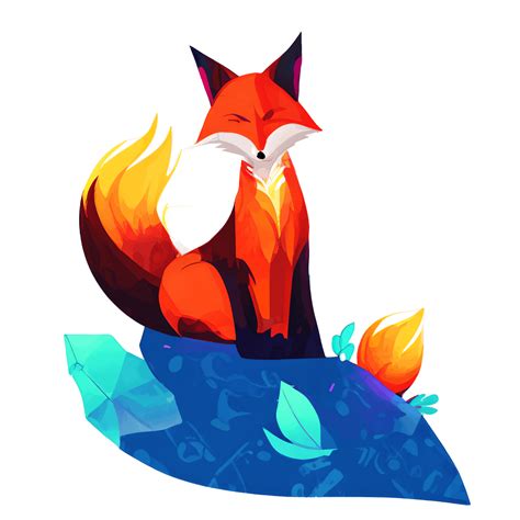 Beautiful Whimsical Cartoon Fox · Creative Fabrica
