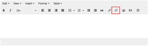 Rich Text Editor Toolbar Buttons Branch CMS Documentation
