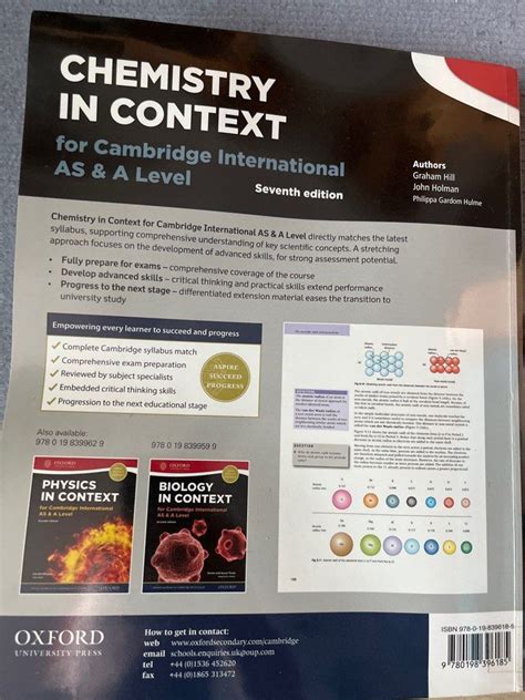 Chemistry In Context Cambridge A Levels Hobbies And Toys Books