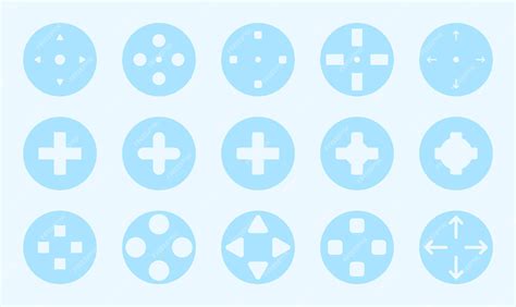 Premium Vector Game Controllers Buttons Gamepad Video Console Control