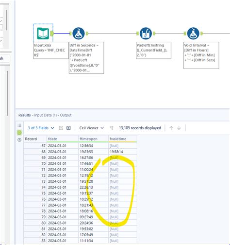solved how to calculate the time difference between two t alteryx