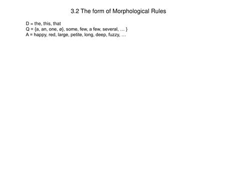 Ppt 323 Morphology Powerpoint Presentation Free Download Id 6894266