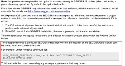 Re Where Does Mcux Ide Get Its Default J Link Path From Nxp Community