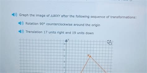 Solved Graph The Image Of Wxy After The Following Sequence Of
