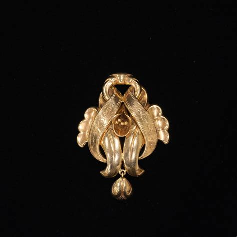 Brosch 18k Guld Smycken And Ädelstenar Broscher And Hängen Auctionet