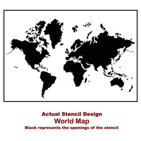 How To Make A World Map Stencil Map Of World