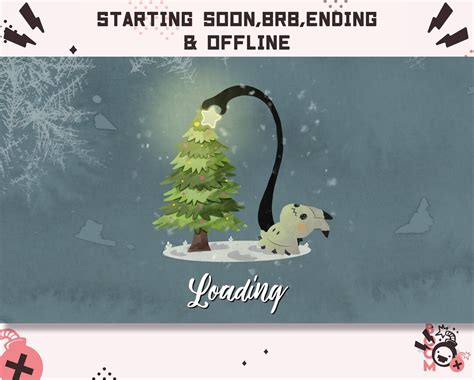 Animated Twitch Mimikyu Pokemon Cute Christmas Stream Starting Soon Be Right Back Stream